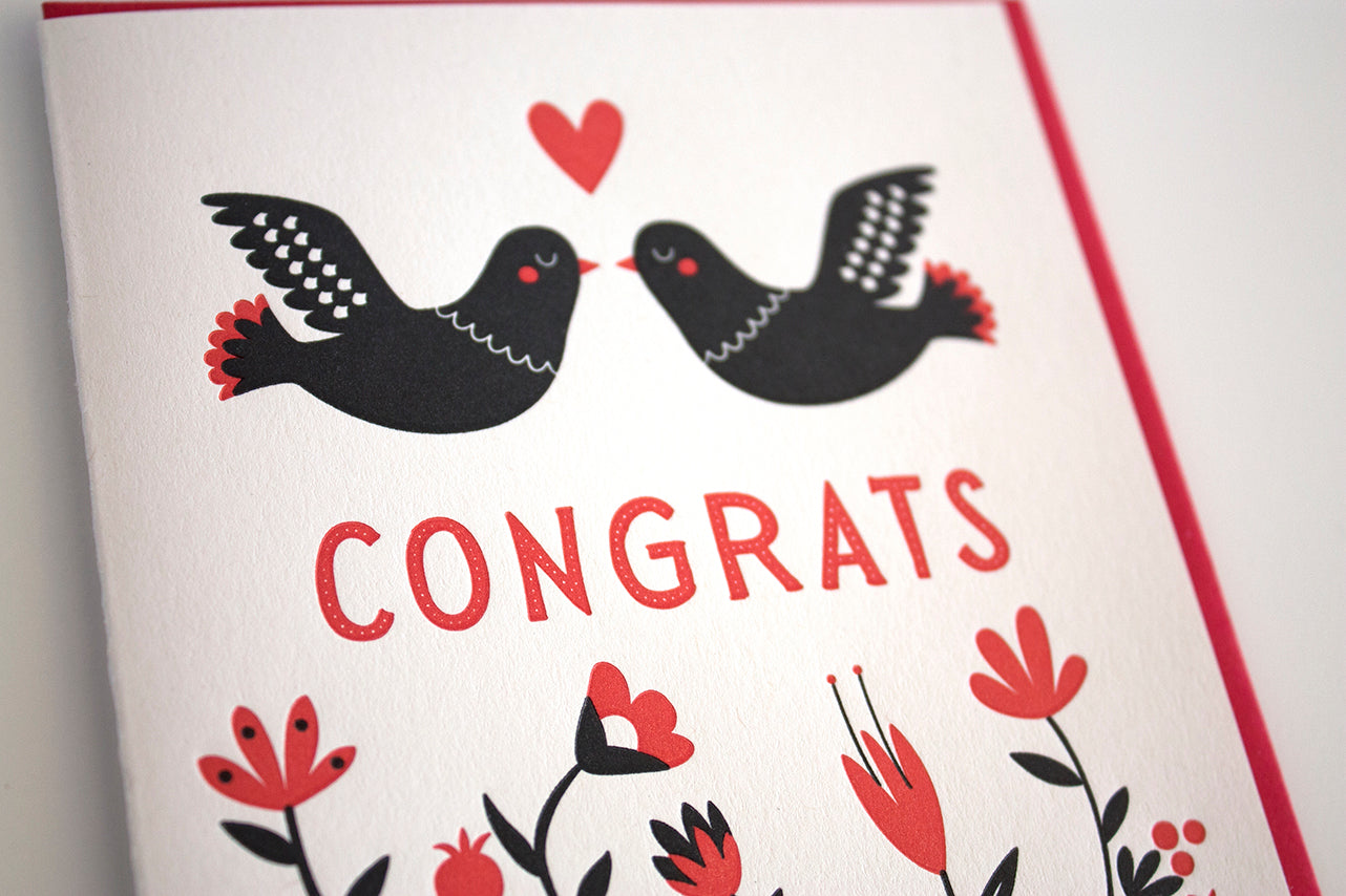 Congrats Doves Card – Stitch and Tickle