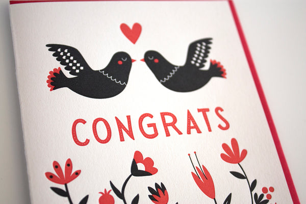 Congrats Doves Card – Stitch and Tickle