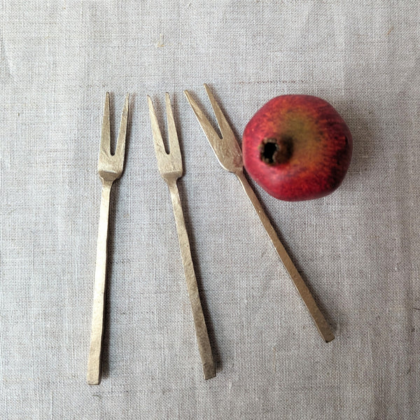 Cocktail Fork - Antique Brass | Stitch & Tickle – Stitch and Tickle