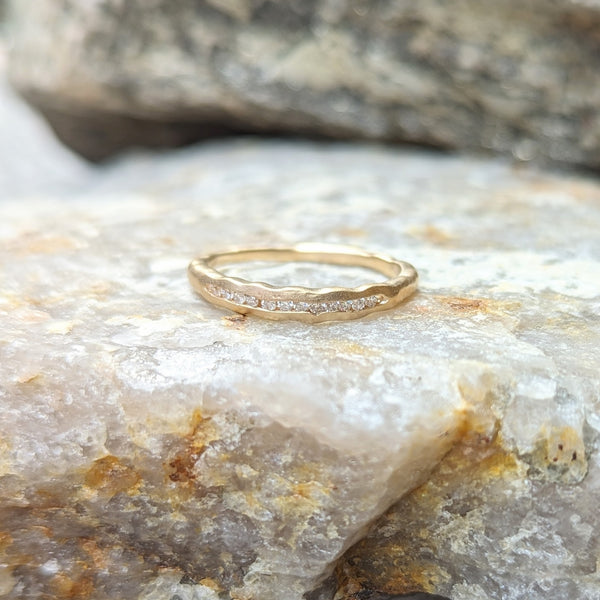 Tidal Diamond Ring | Stitch and Tickle