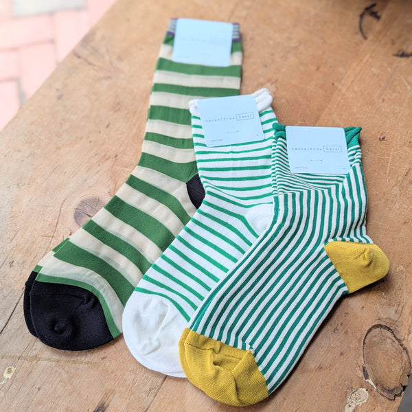 Beatrice Sheer Stripe Crew Socks | Stitch & Tickle – Stitch and Tickle