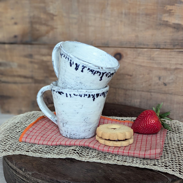 Handmade Ceramic Mug - Blue Drips | Stitch & Tickle – Stitch and Tickle