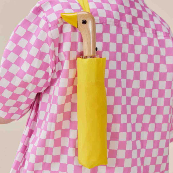 Easter Yellow Compact Eco-Friendly Wind Resistant Duck Umbrella ...