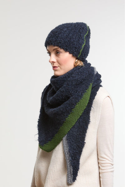 Ma Poesie Night Blue Asta Hat | Stitch and Tickle