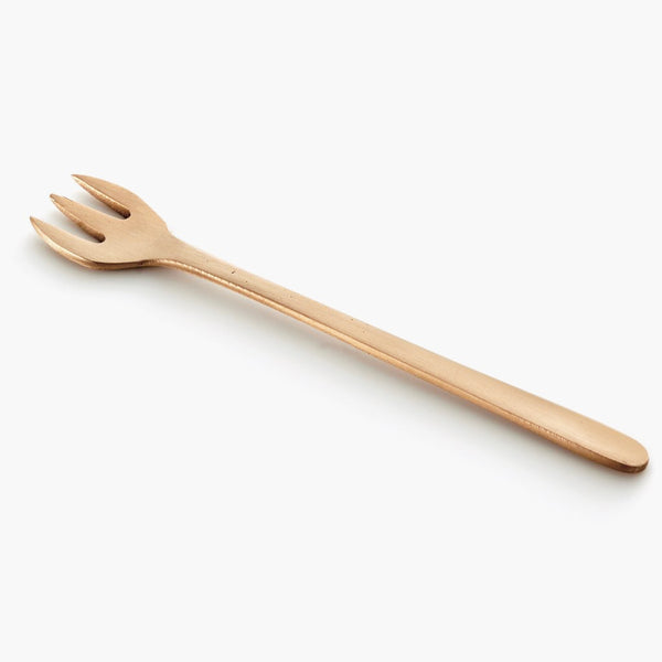 Brass Dessert Fork – Stitch and Tickle